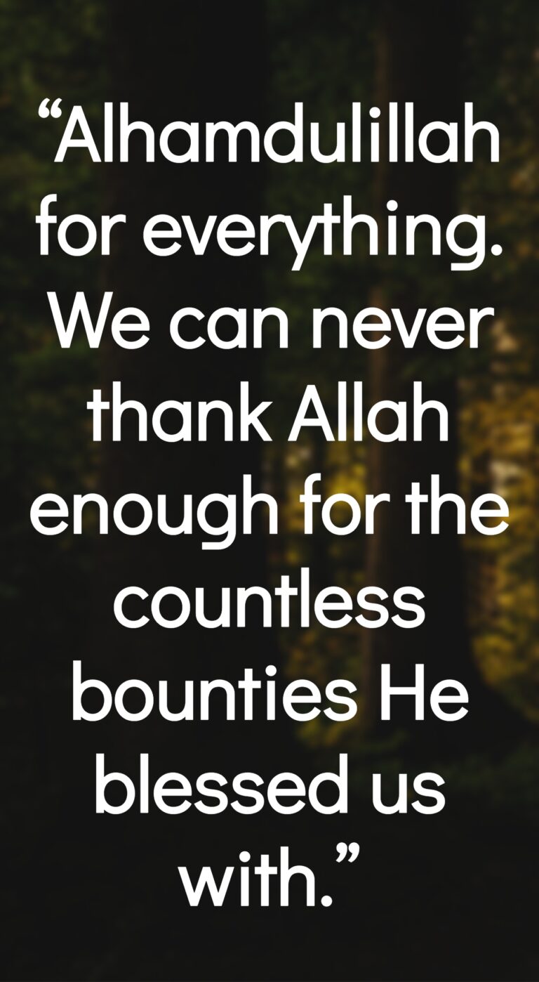 35+ Alhamdulillah Quotes to Thanks ALLAH - Islamic Quotes