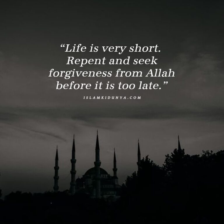 Islamic Quotes about Repentance | Ask Forgiveness from ALLAH