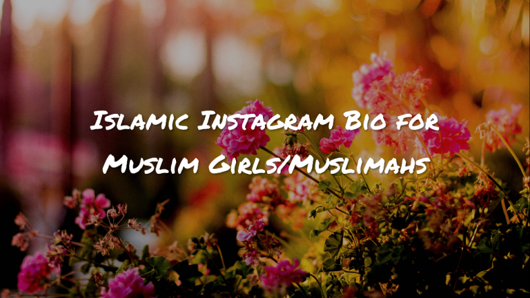 150+ Islamic Instagram Bio for Muslim Girls / Muslimahs